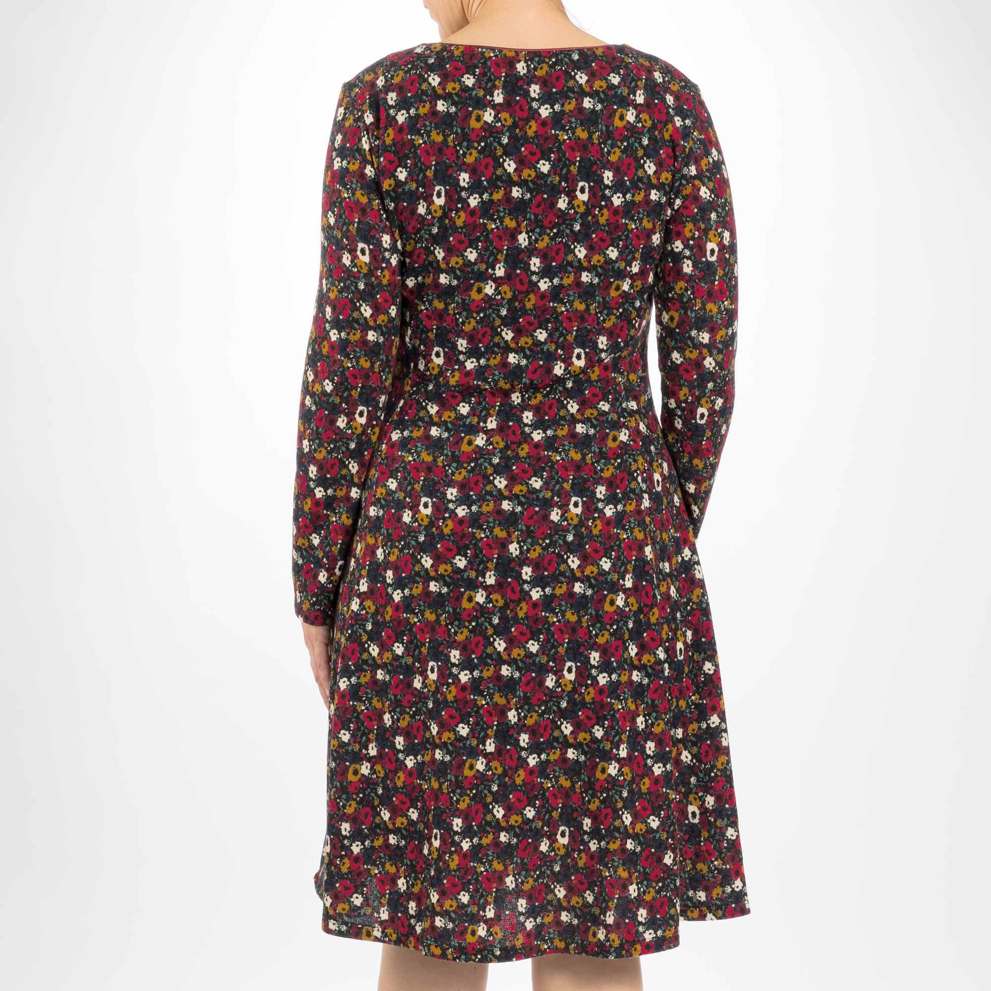 Robe imprimé fleuri extensible infroissable