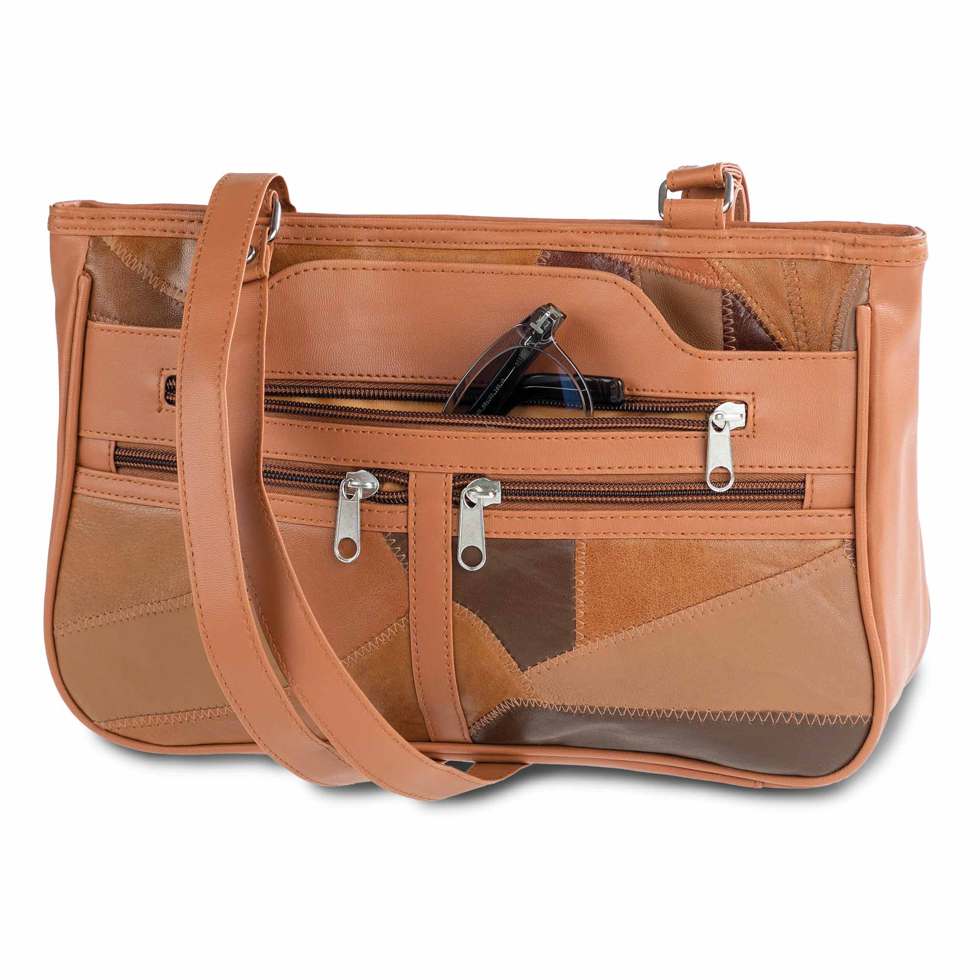 Sac patchwork de cuir