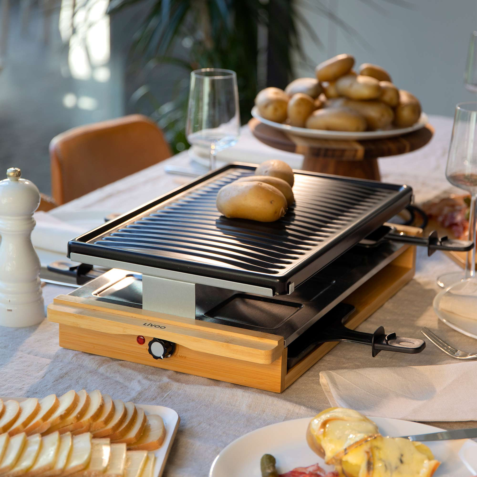Appareil à raclette 8 personnes
