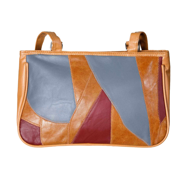 Sac patchwork cuir trio