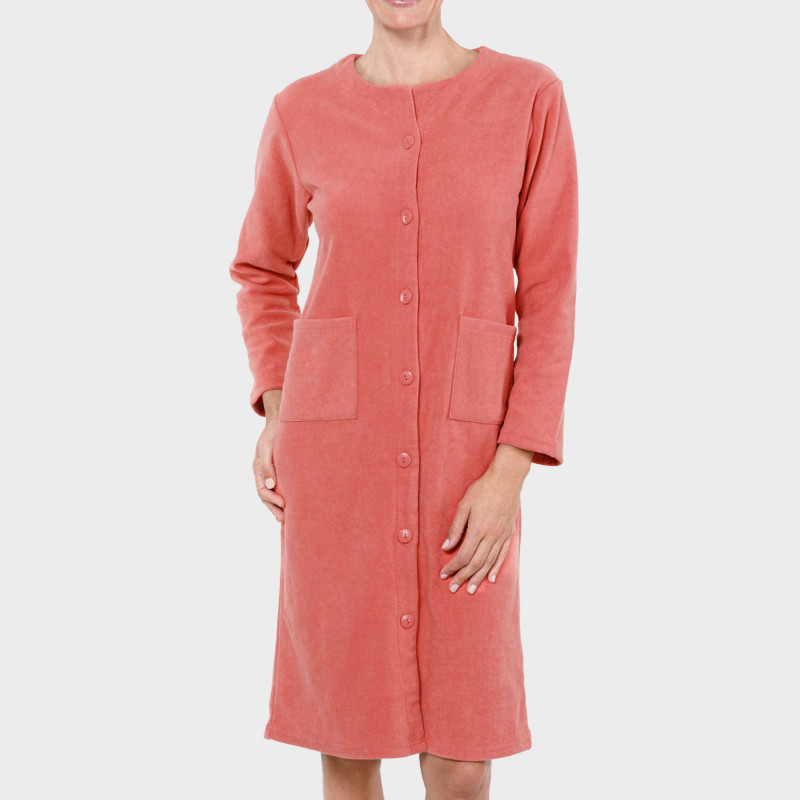 Robe de chambre corail