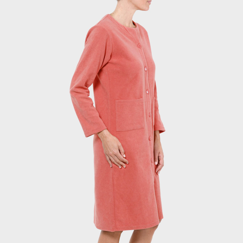 Robe de chambre corail