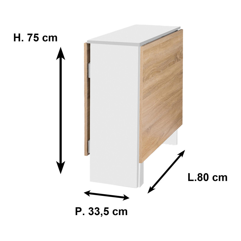Table console pliante